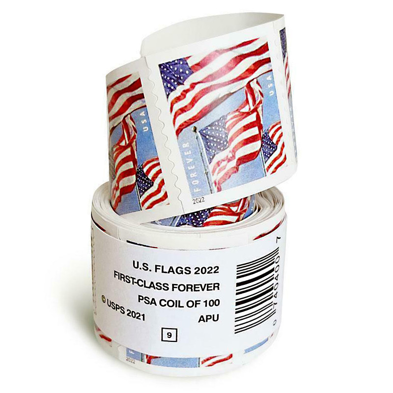 usps forever stamps roll of 100 coil postage stamp